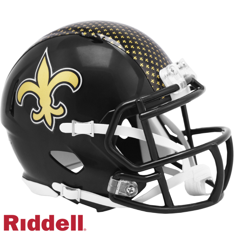 New Orleans Saints On-Field Alternate Mini Speed Helmets | Sports ...