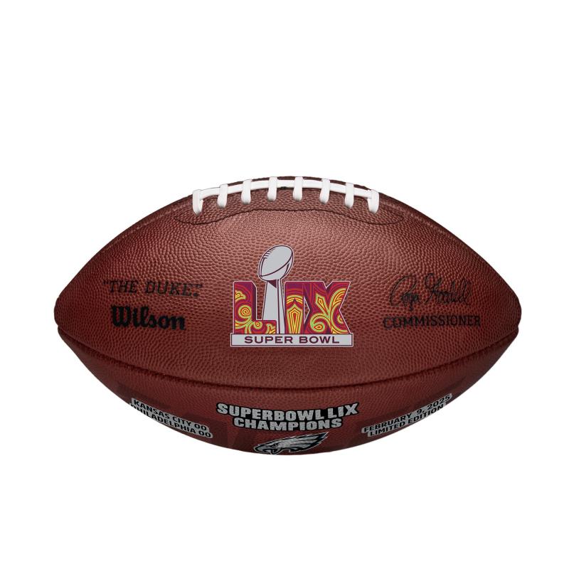 Eagles Super Bowl 59 (LIX) Champions Commemorative Leather Football ...